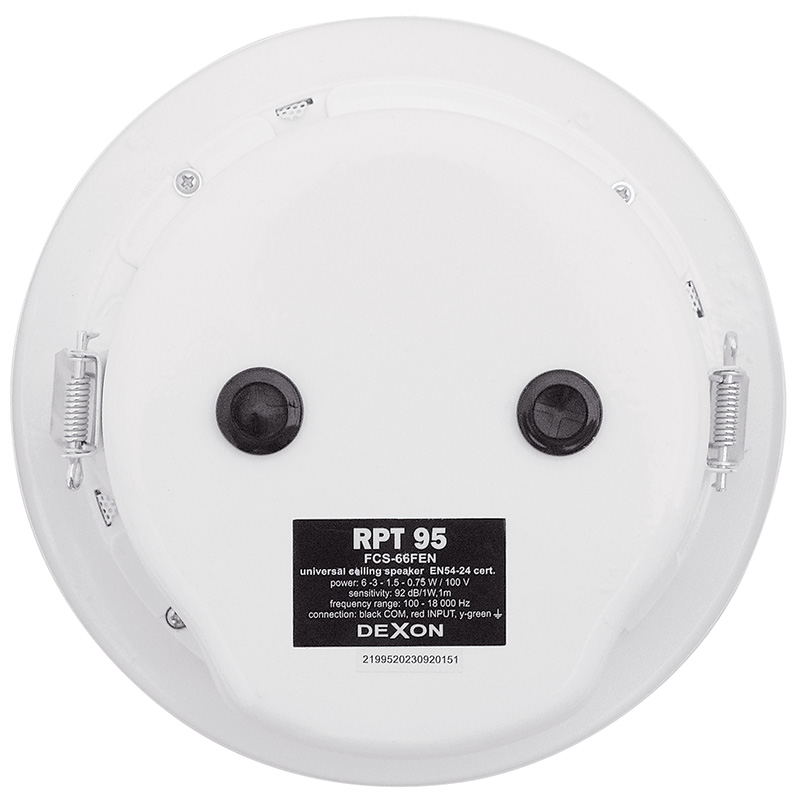 Ceiling speaker with steel cover evacuation RPT 95 | DEXON